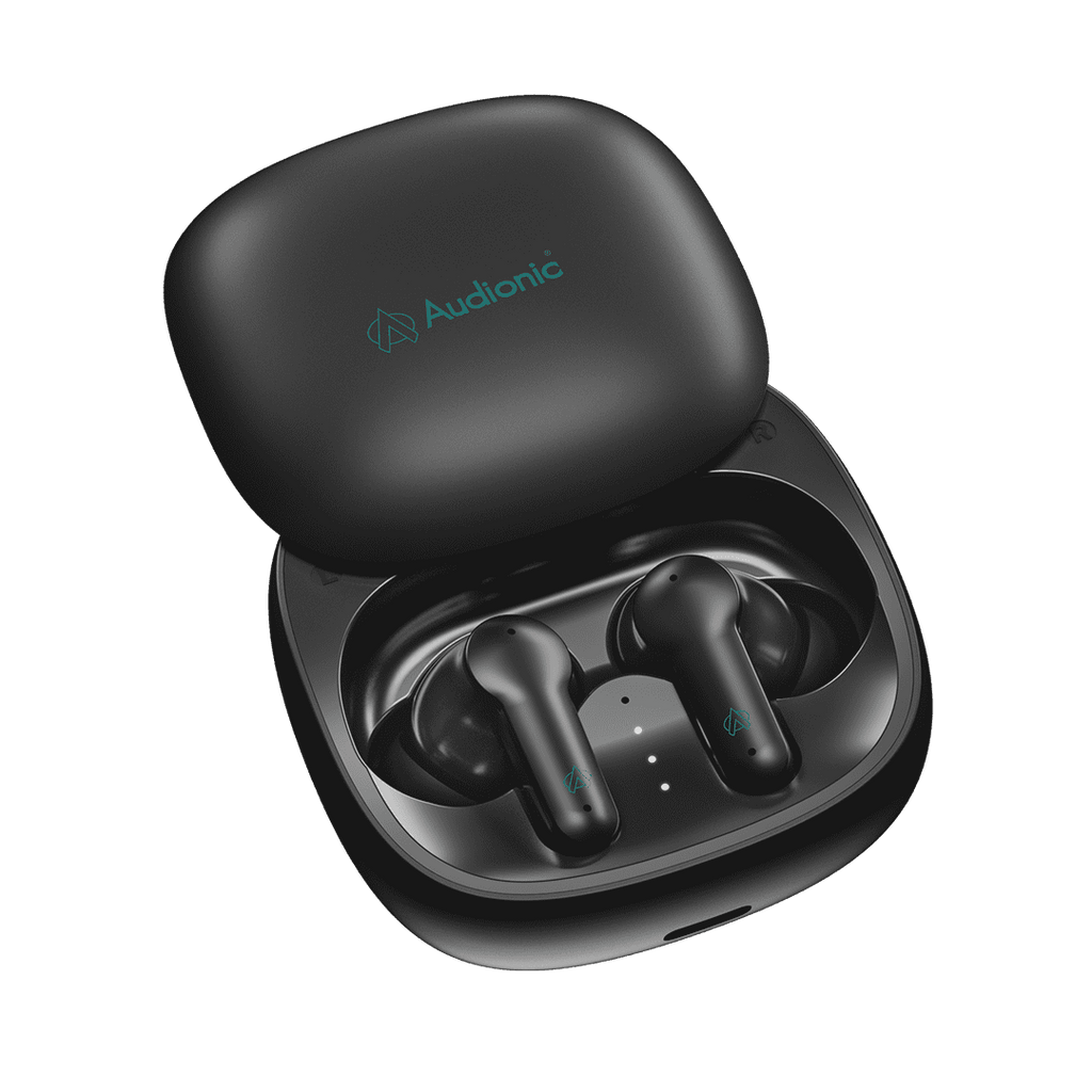 Audionic Airbud 550 Slide Earbuds l Slide Design Earbuds Quad Mic ENC